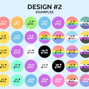 Pronoun Buttons - Etsy