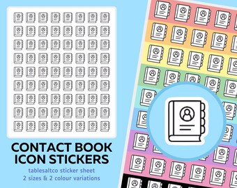 Small Book Icon Stickers - Etsy