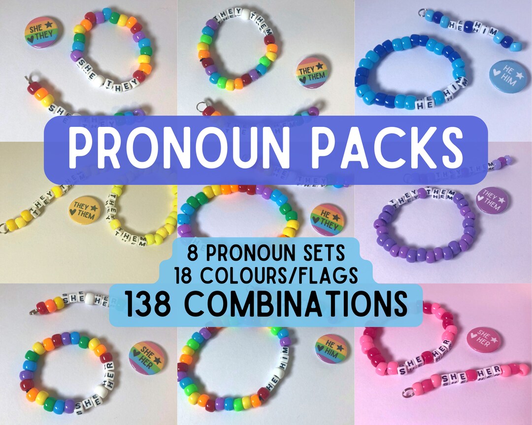 Pronoun Packs - Etsy