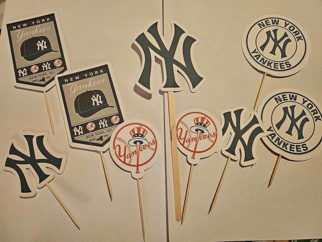 New York Yankees Inspired Cake Topper Set - Etsy
