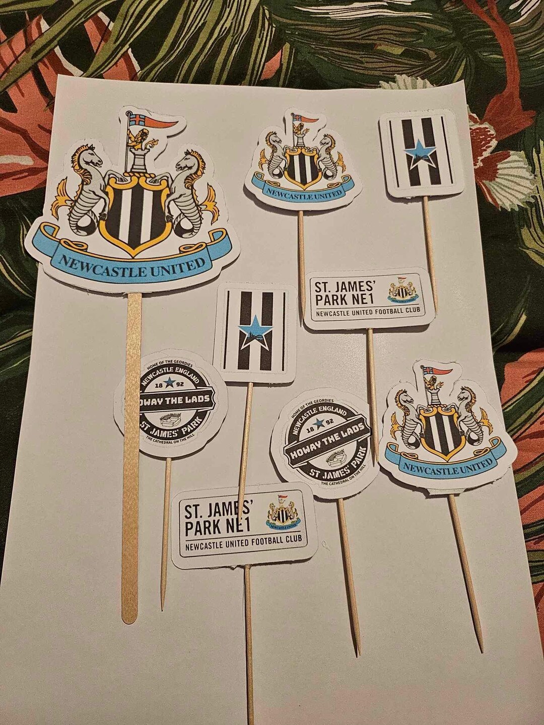 Newcastle United Inspired Cake Topper Set - Etsy