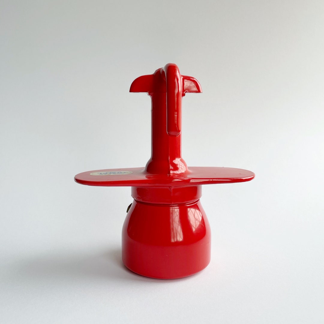 Irmel Coffee Maker maggiolina. ITALIAN Red Coffee Maker Aluminum, 2 Cup ...