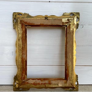 Italian Vintage Frame. Florentine Style Wooden Frame. Decorative Frame ...