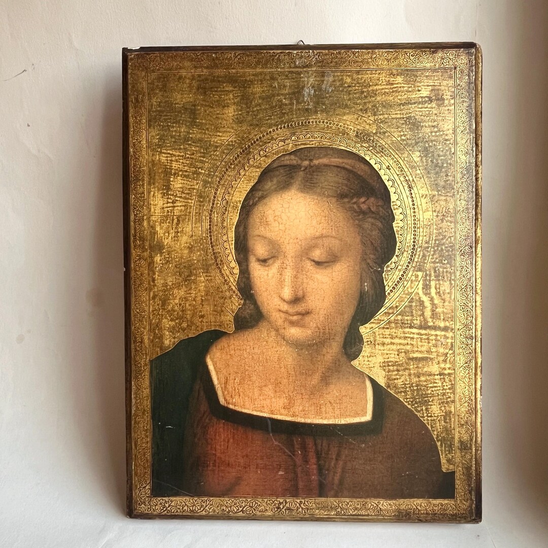 Madonna of the Goldfinch by Raphael Wood Frame. Florentine Craftsman ...