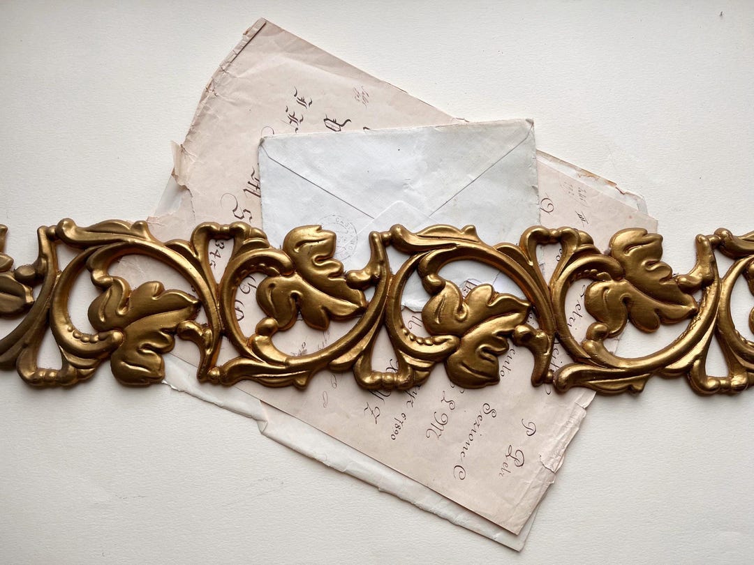 Decoration, Frieze, Giltwood Decoration. Italian Craftsmanship Frieze ...