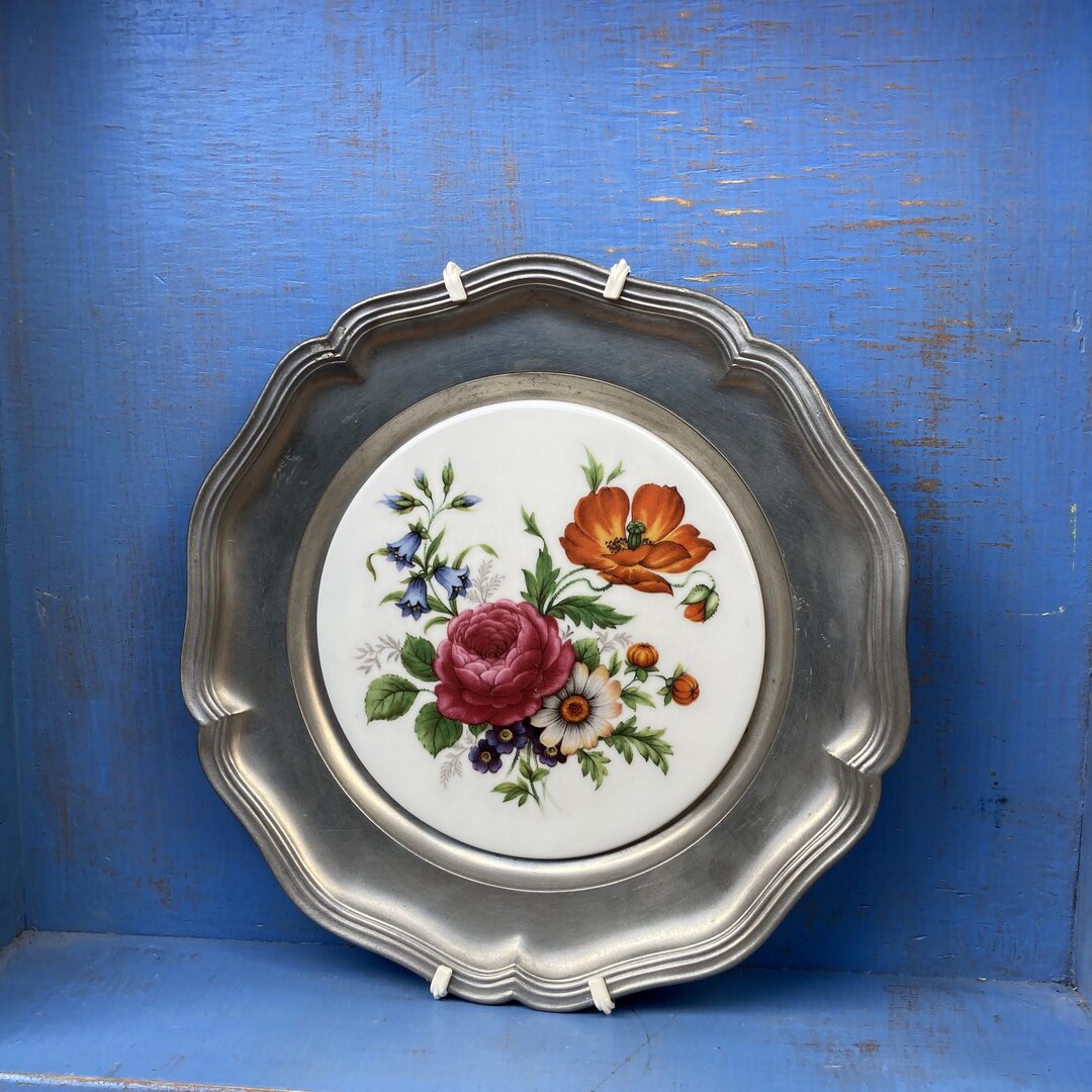 Rein Zinn Pewter and Ceramic Picture. Botanical Picture in Pewter and ...