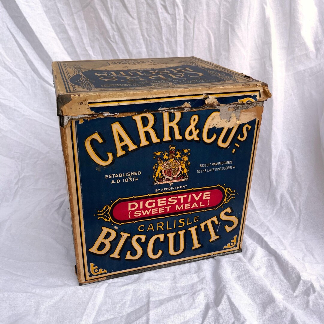 Large Digestive Biscuit Tin "carrs of Carlisle". Historic Carr&co ...