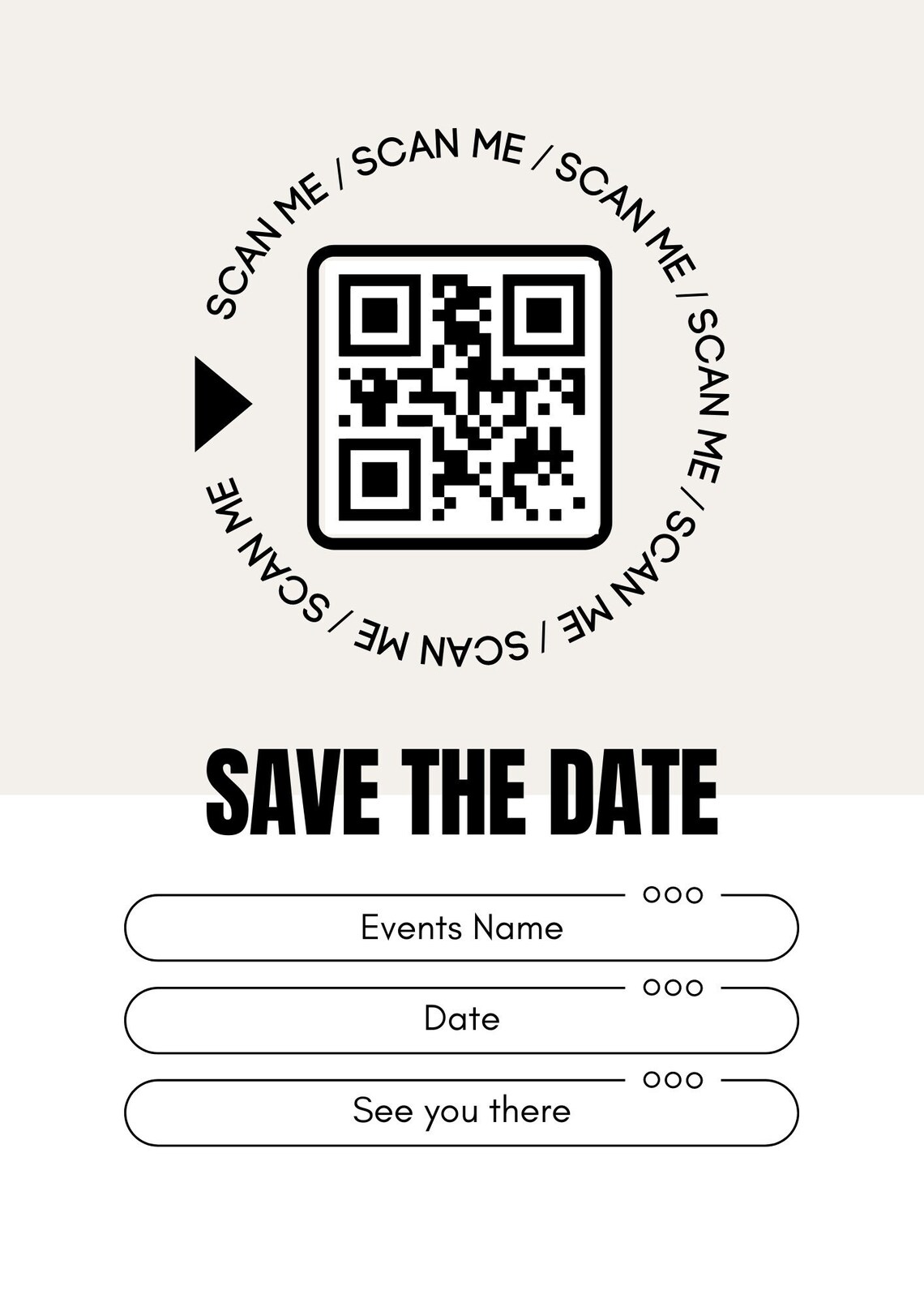 Digital QR Code Download Save the Date Wedding Party Add the QR Code to ...