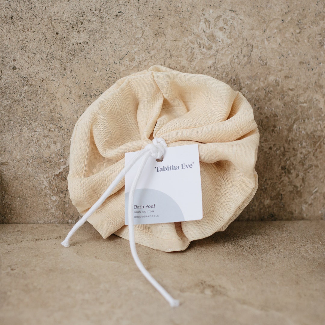 Biodegradable Bath Pouf Organic Cotton Shower and Bath Pouf Exfoliating ...