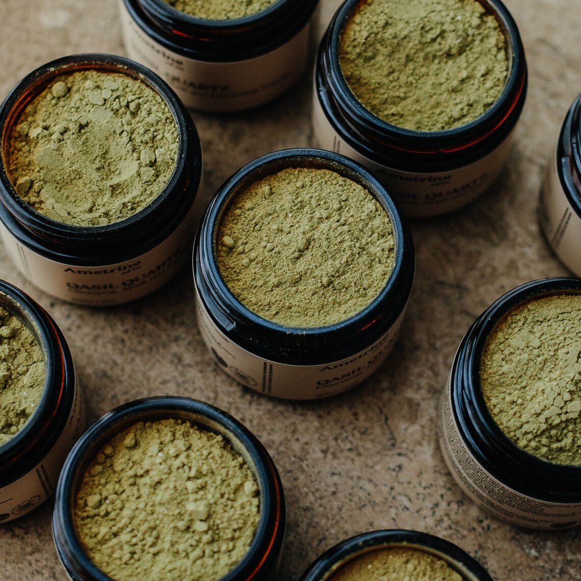 Qasil and Matcha Facial Mask Powder, Handmade, Vegan Skincare, Natural ...