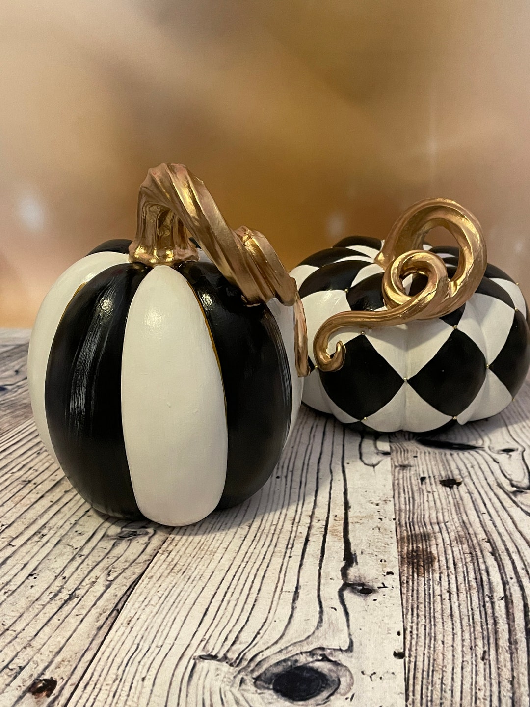 Hand Painted Whimsical Pumpkins 4 Variations - Etsy