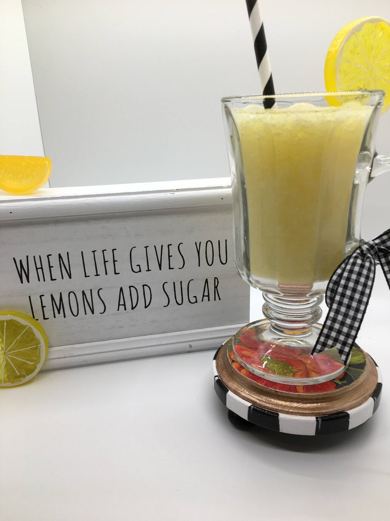 Fake Lemonade Tiered Tray Display Photo Props Summertime | Etsy