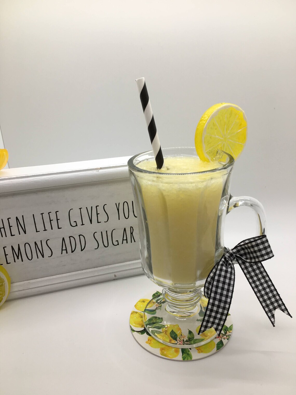 Fake Lemonade Tiered Tray Display Photo Props Summertime | Etsy