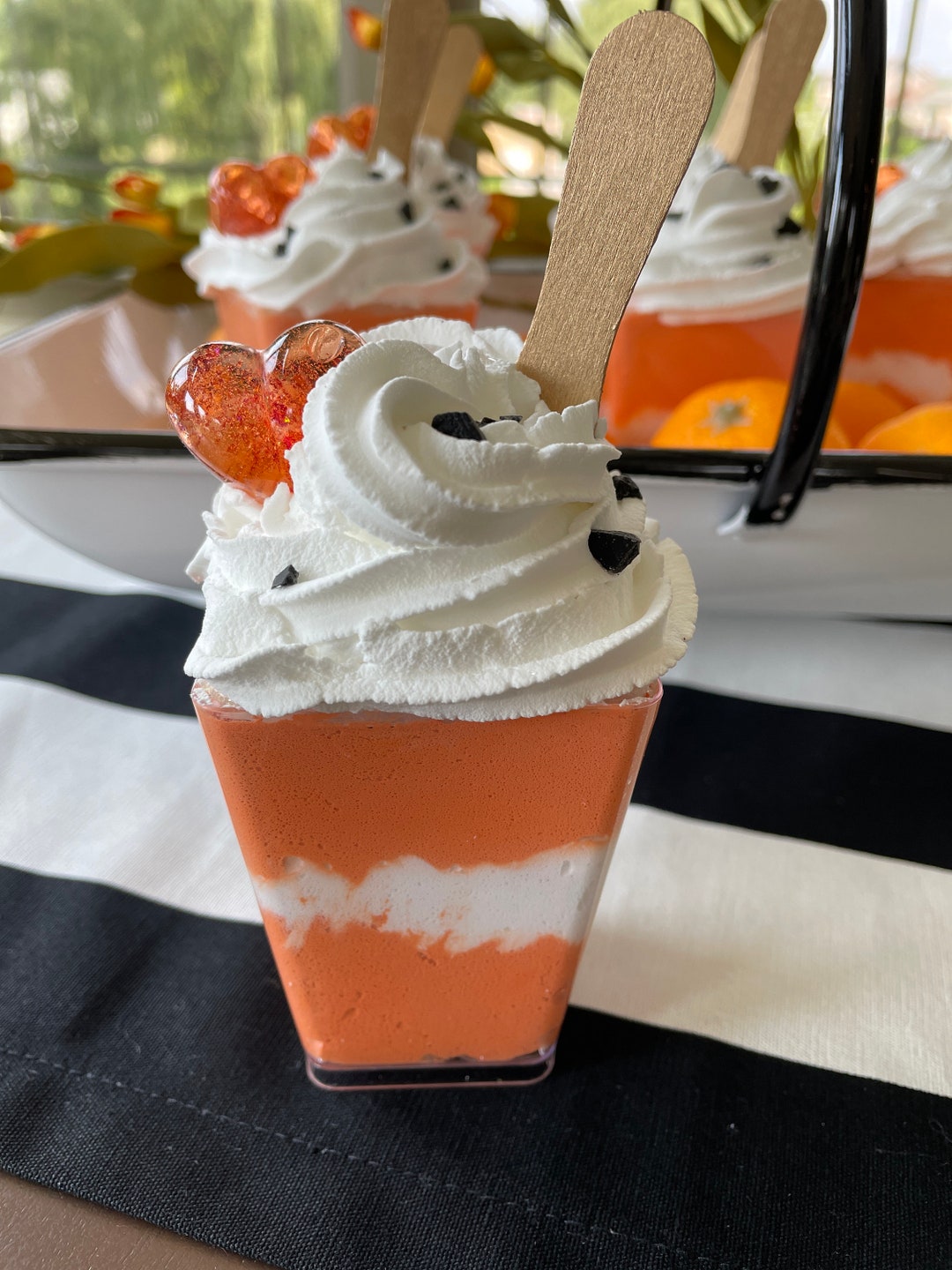 Fake Orange Pudding Shooters| Dessert Display| Photo Shoot Props ...