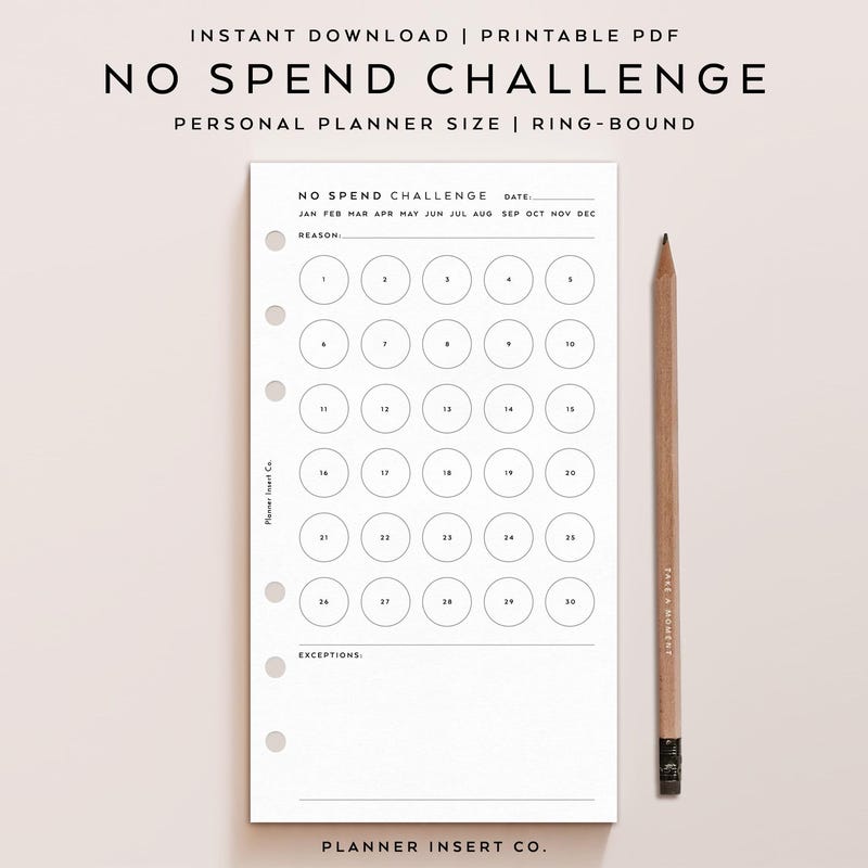Spending Tracker Minimal - Etsy