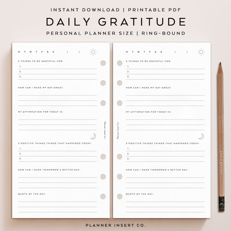 Daily Journal Printable - Etsy