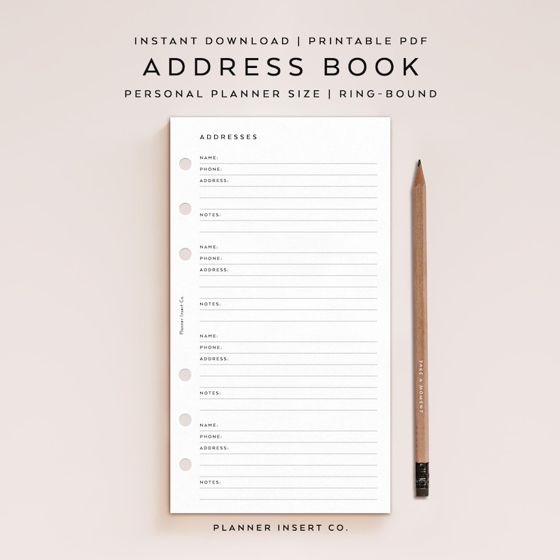Address Book - Etsy