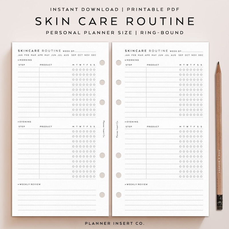 Skincare Journal - Etsy