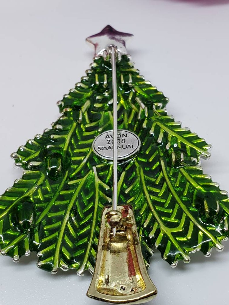 Avon Collectable Large Christmas Tree Brooch - Etsy