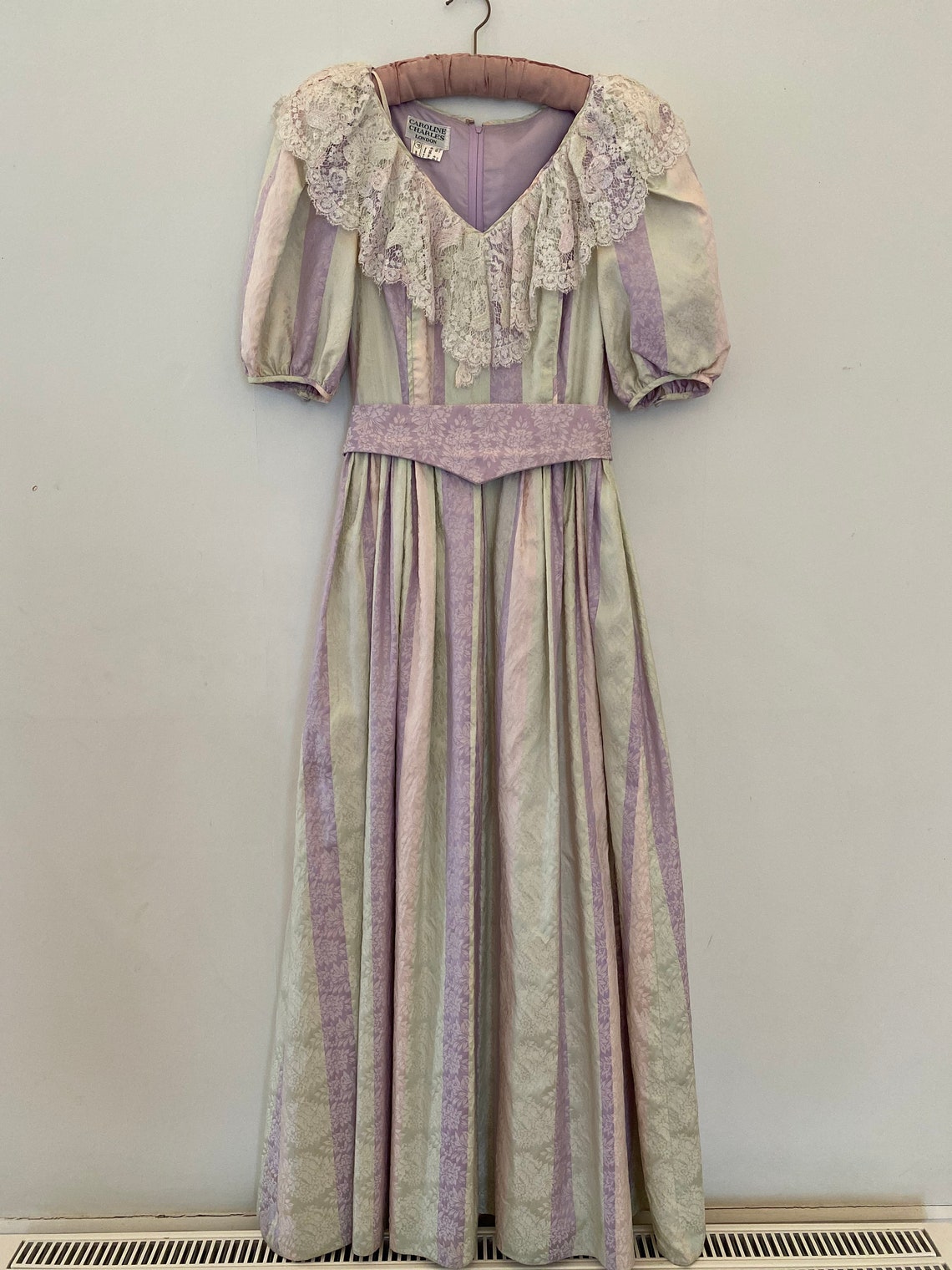 Caroline Charles vintage Pastel Robe | Etsy