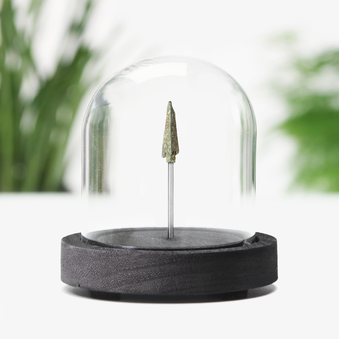 Collectible Roman Arrowhead in Glass Bell Jar: Ancient Military Weapons ...