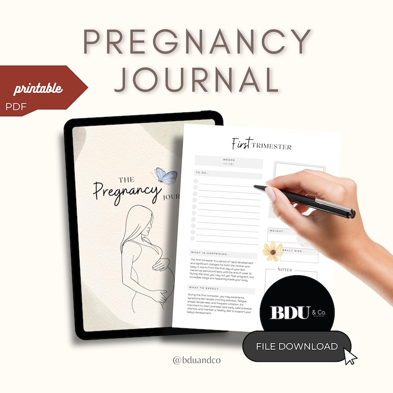 The Pregnancy Journal - Etsy