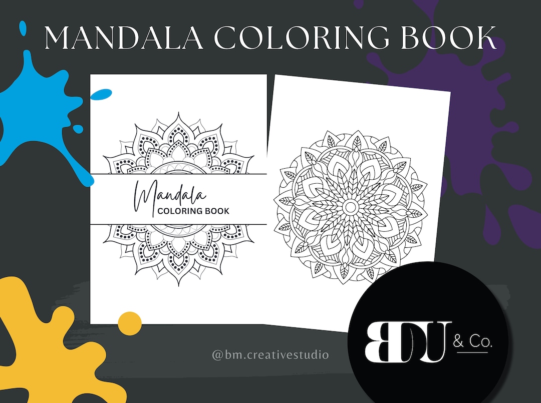 Mandala Coloring Book ( Printable PDF ) - Etsy