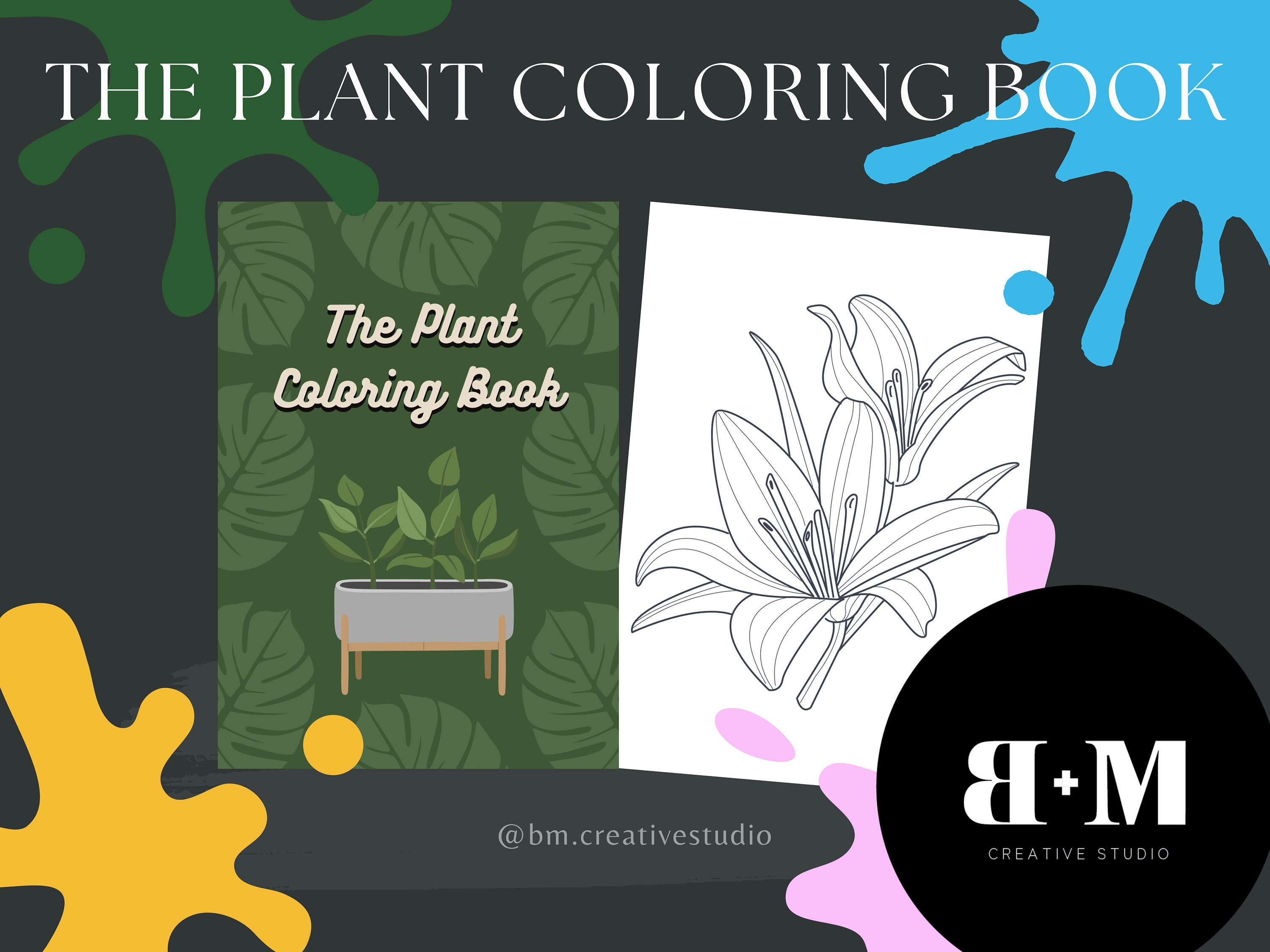 The Plant Coloring Book Printable PDF - Etsy