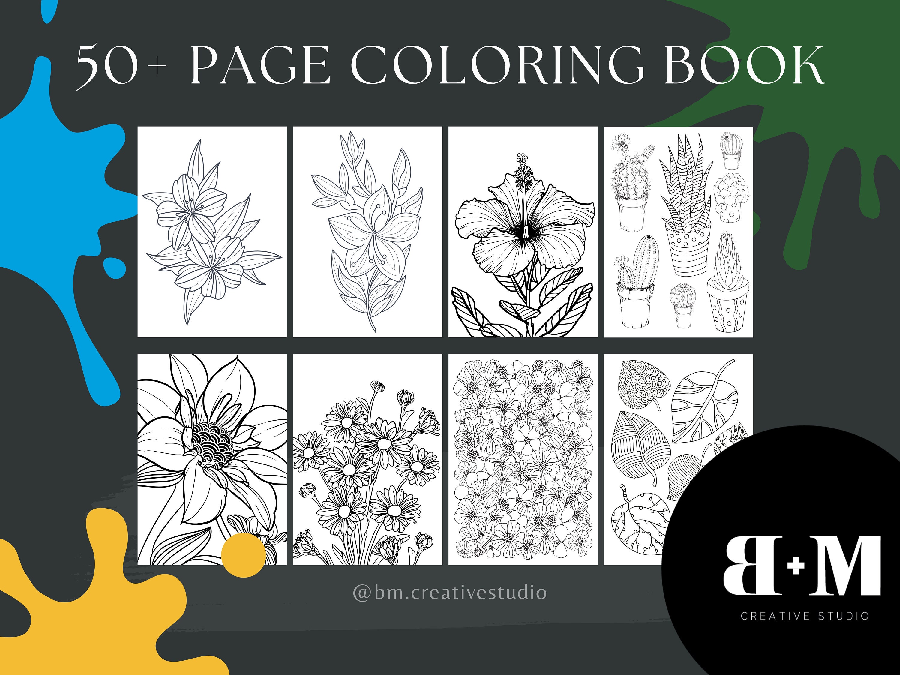The Plant Coloring Book Printable PDF - Etsy