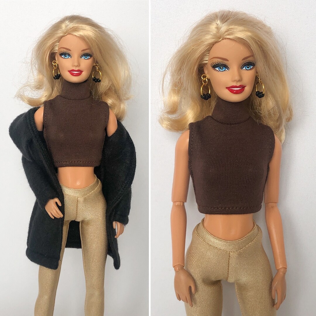 Basic Turtleneck Crop Top for Dolls, Doll Clothes 1/6-scale 11,5-inch ...