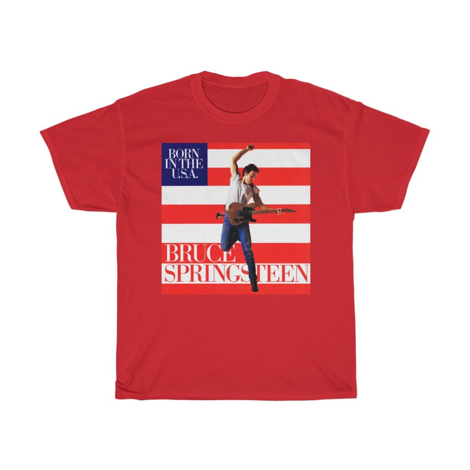 Bruce Springsteen Men Women T-shirt Unisex Shirt A living Rock | Etsy