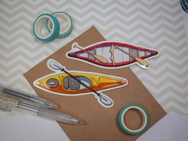 Water Toys Stickers, Kayak, Canoe, Outdoors Sticker, Die Cut Sticker ...
