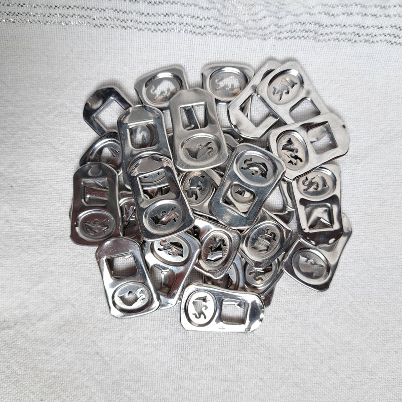 100 Red Bull Aluminum Pop/ Soda/energy Drink Can Pull Tabs for Crafts ...