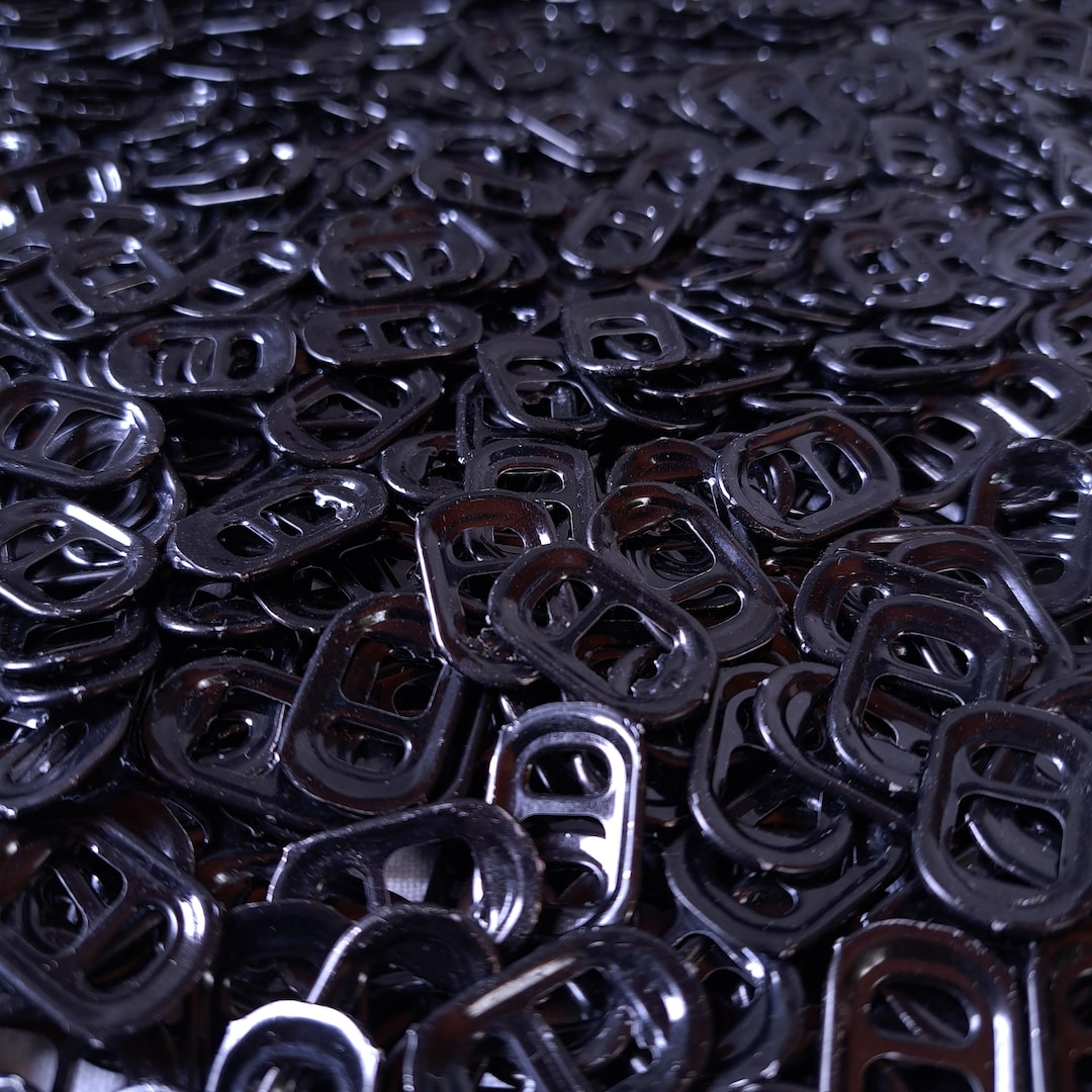 200 Black Aluminum Pop/pull Tabs for Crafts (2-hole) - Etsy