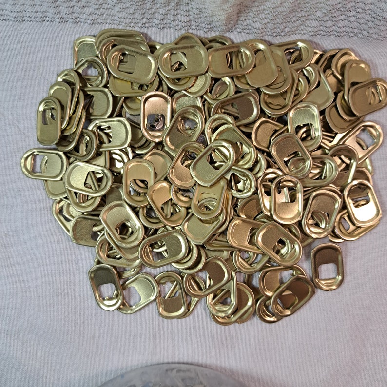 200 Gold Aluminum Pop Tabs for Crafts (1-hole) - Etsy