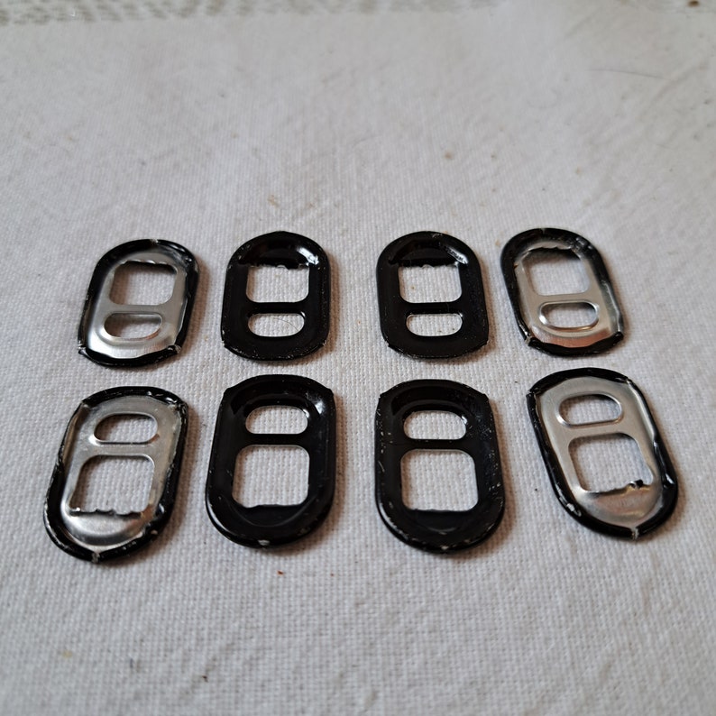 200 Black Aluminum Pop/pull Tabs for Crafts (2-hole) - Etsy