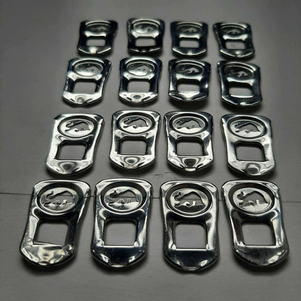 100 Red Bull Aluminum Pop/ Soda/energy Drink Can Pull Tabs for Crafts ...