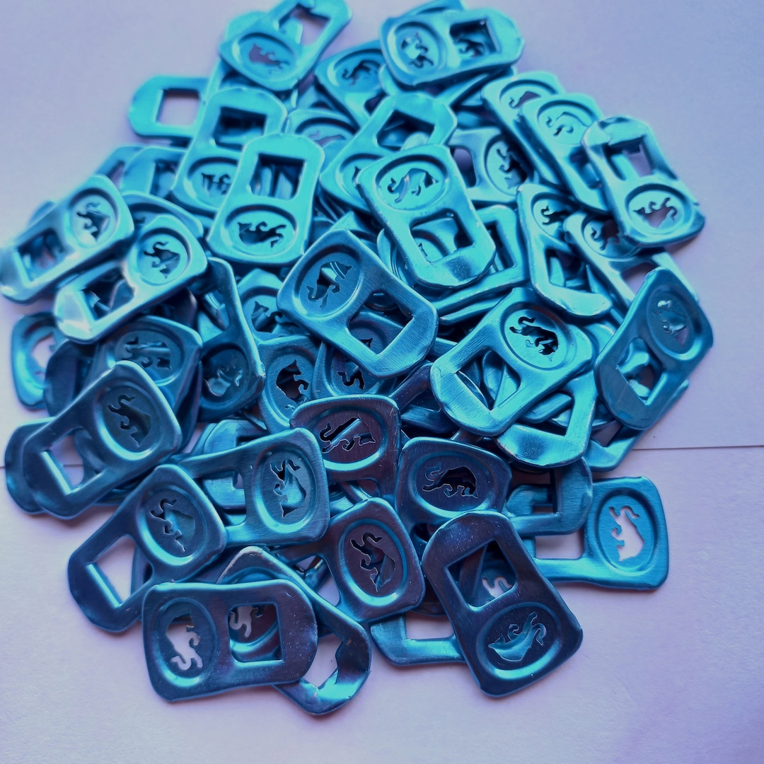 50 Rare Light Blue Red Bull Aluminum Pop/soda Tabs - Etsy