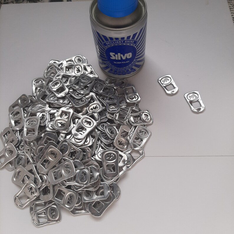 100 Red Bull Aluminum Pop/ Soda/energy Drink Can Pull Tabs for Crafts ...