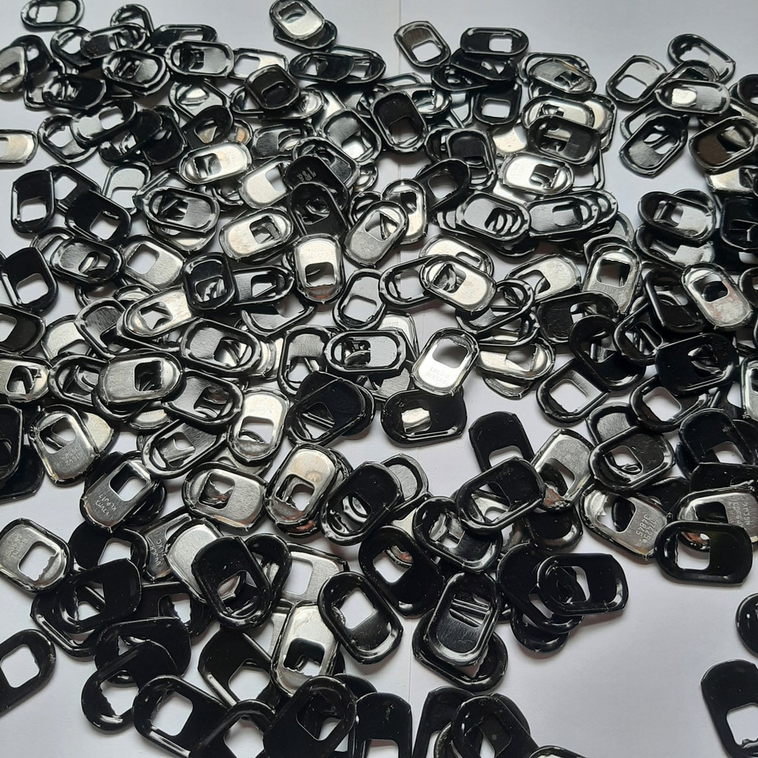 200 Black Aluminum Pop/soda/beer Tabs for Crafts DIY Projects - Etsy