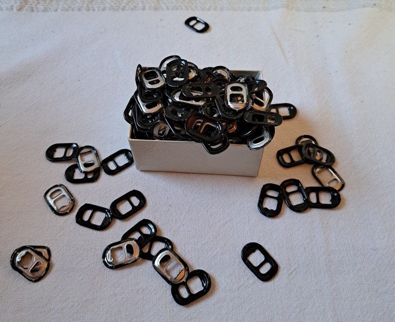 200 Black Aluminum Pop/pull Tabs for Crafts (2-hole) - Etsy