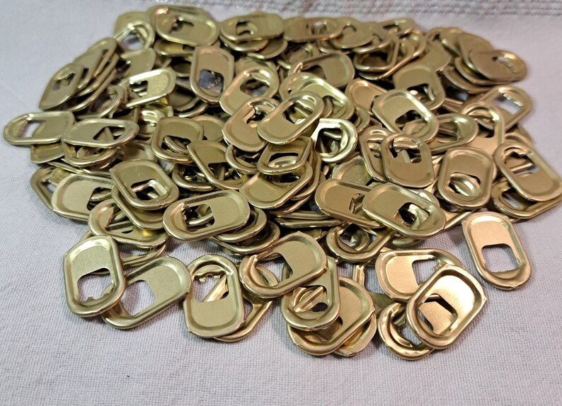 200 Gold Aluminum Pop Tabs for Crafts (1-hole) - Etsy