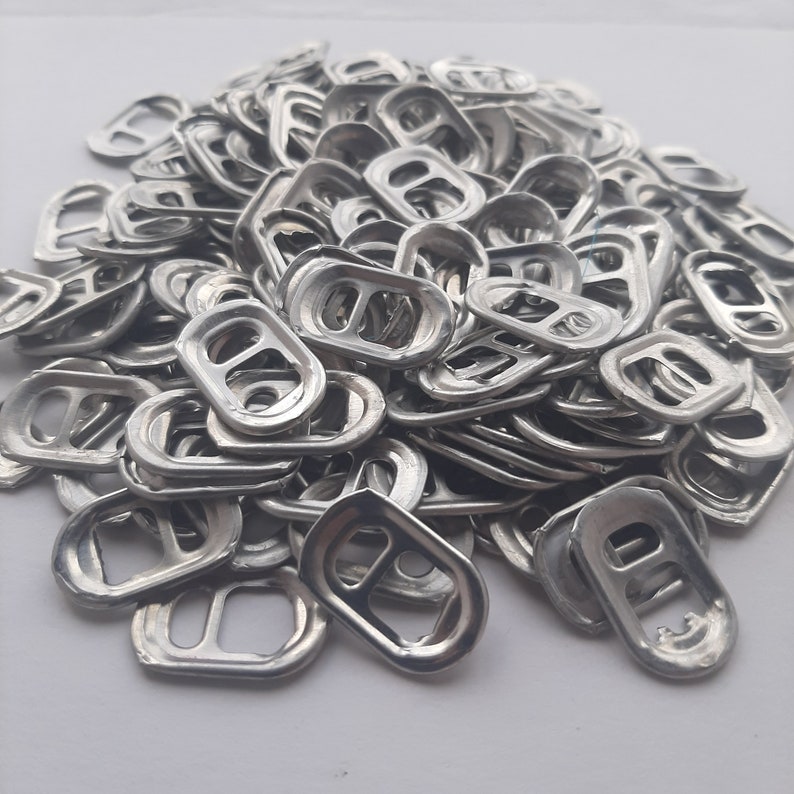 Silver Aluminum Pop-soda Ring Pull Tabs for Crafts (2-hole) - Etsy