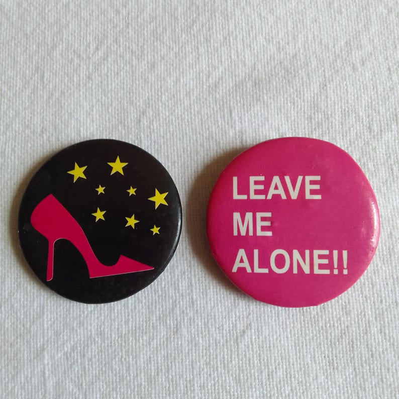 9 Vintage Buttons Pins Badges Assorted Messages From the 70/80's - Etsy