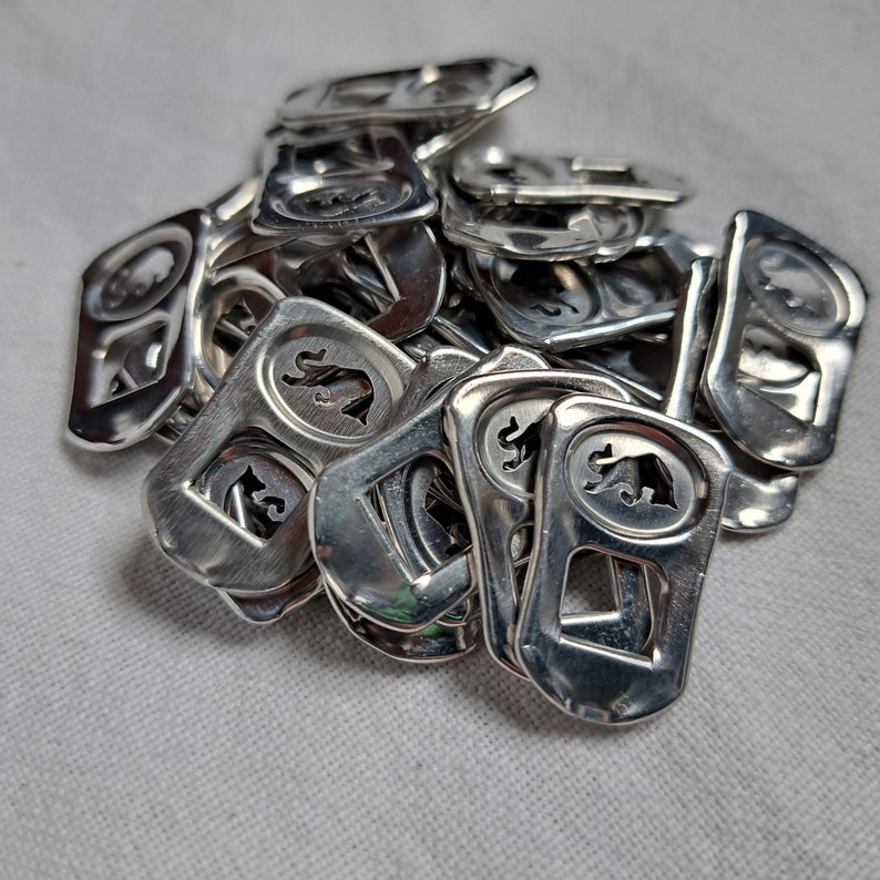 100 Red Bull Aluminum Pop/ Soda/energy Drink Can Pull Tabs for Crafts ...