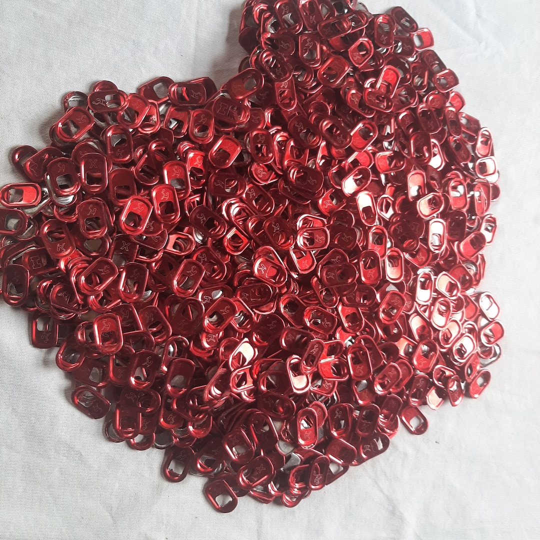 500 X Red Aluminum Pop/soda/beer Ring Pull Tabs for Crafts (1-hole) - Etsy