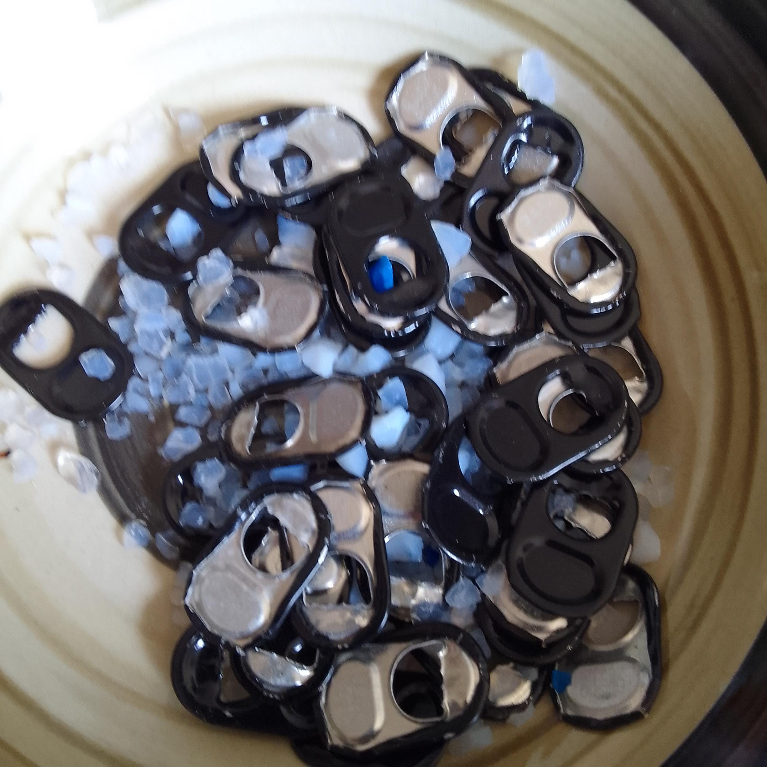 100 Black Aluminum Pop/soda Tabs Round Shape (1-hole) - Etsy