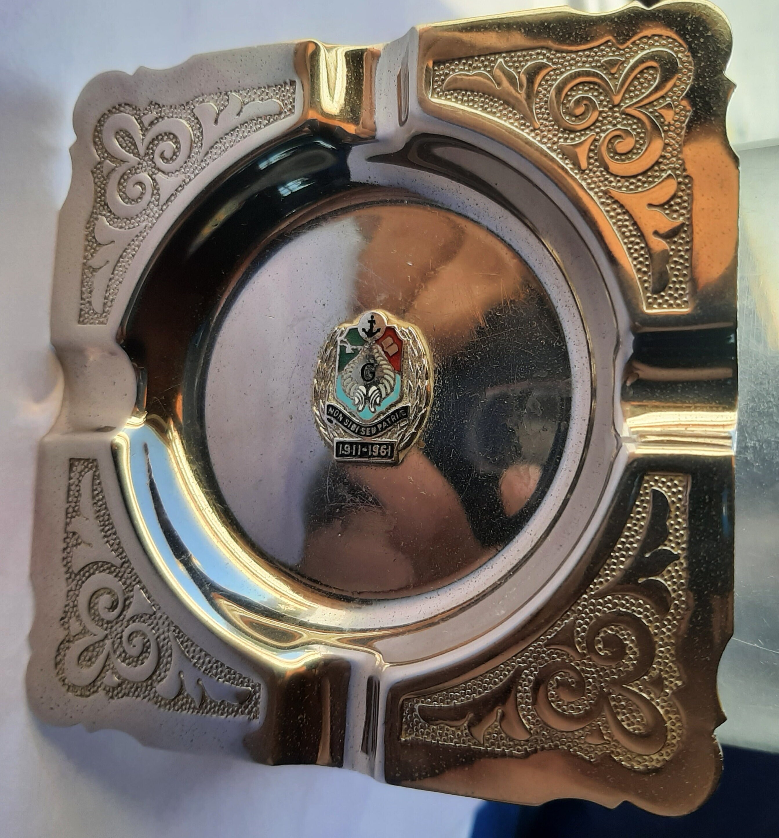 Vintage Navy 1911 1961 Silver Ashtray non Sibi Sed Patriae - Etsy