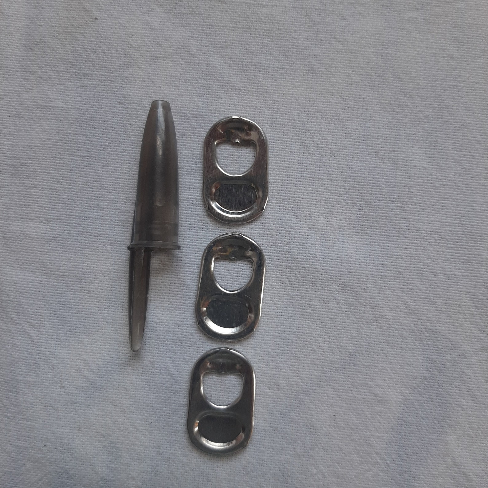 400 Silver Aluminum Pop/soda/beer Ring Pull Tabs for Crafts (1-hole ...