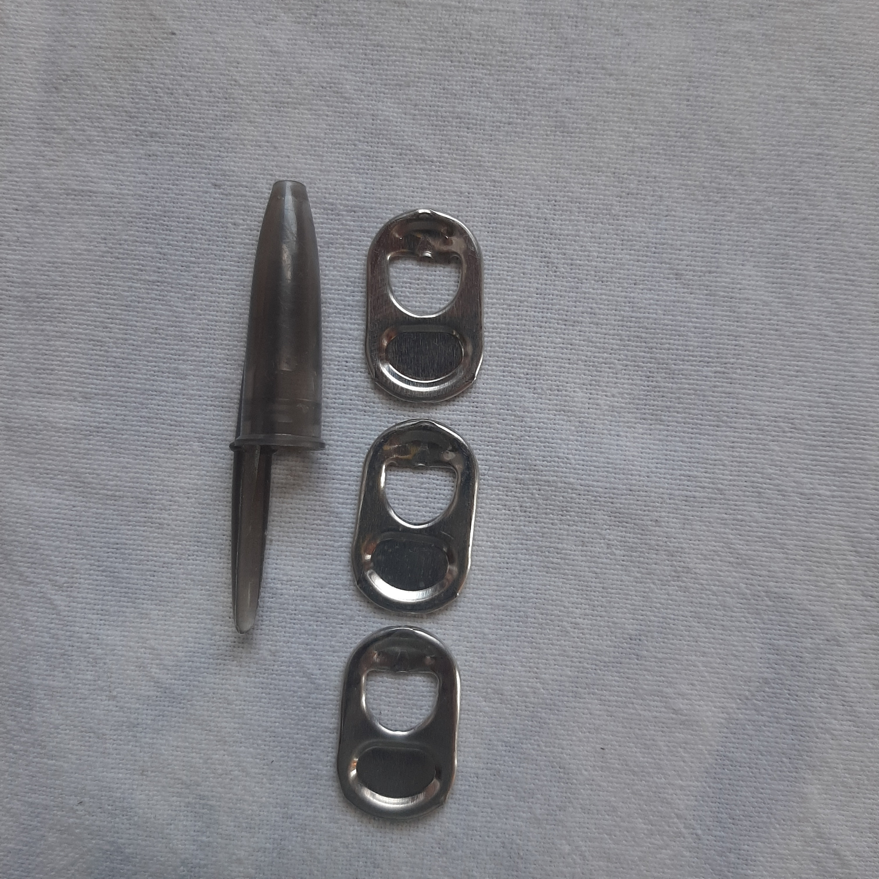 400 Silver Aluminum Pop/soda/beer Ring Pull Tabs for Crafts (1-hole ...